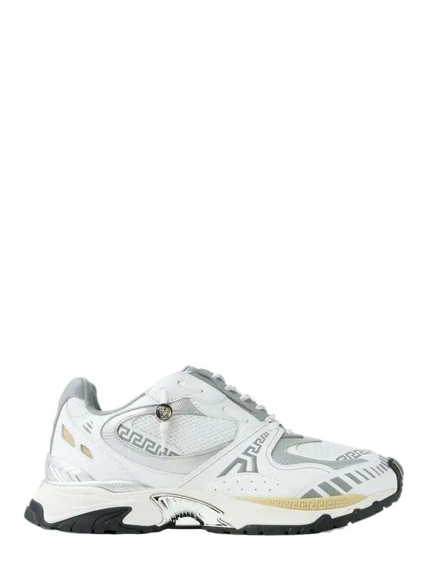 Versace Icaro Leather Sneakers - White
