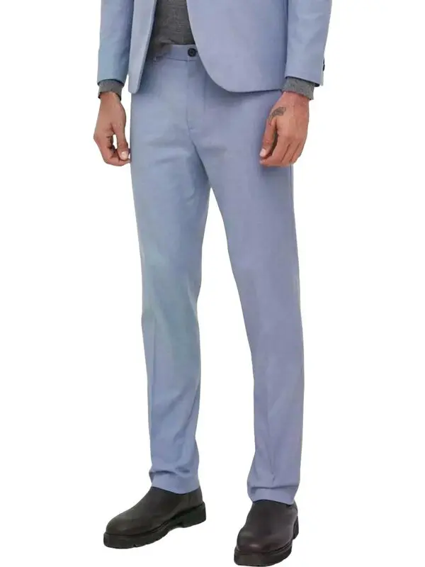 Sisley Buttoned Trousers - Blue