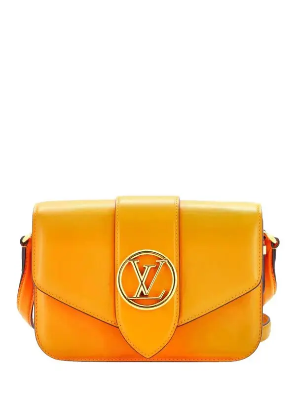 LOUIS VUITTON Pont 9 Leather Crossbody Bag - Orange
