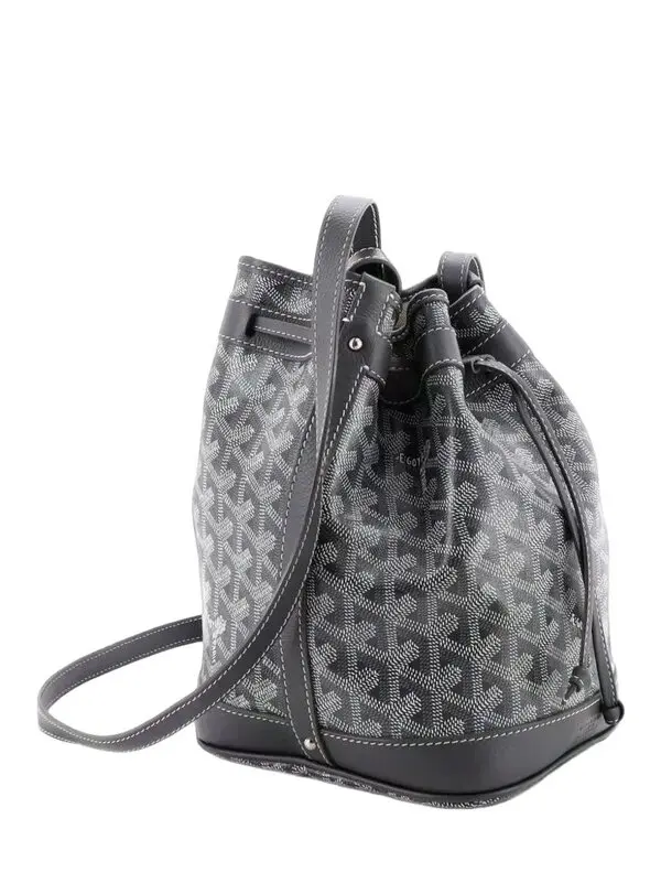 Goyard Petit Flot Coated Canvas Bucket Bag - Grey