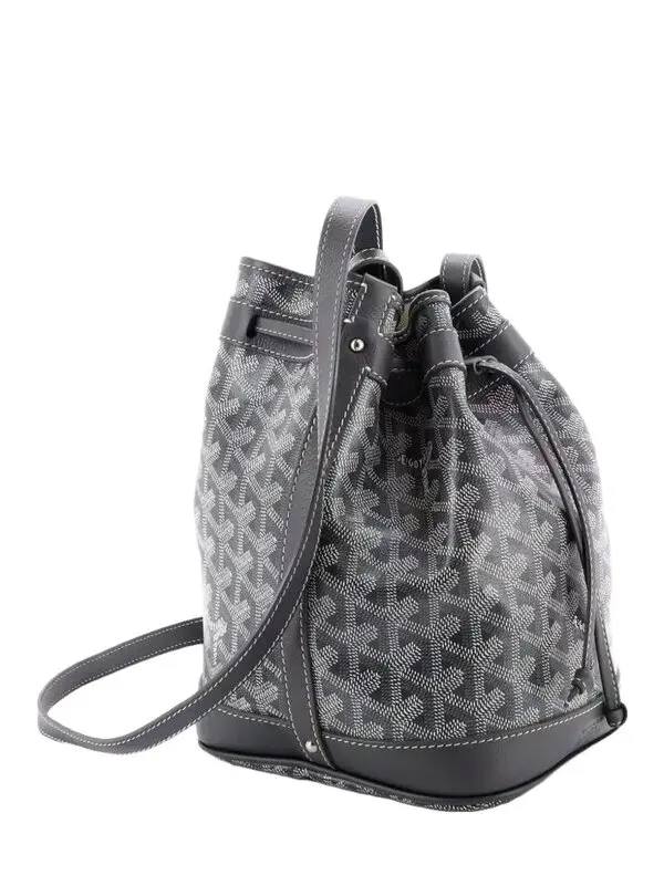 Goyard Petit Flot Coated Canvas Bucket Bag - Grey