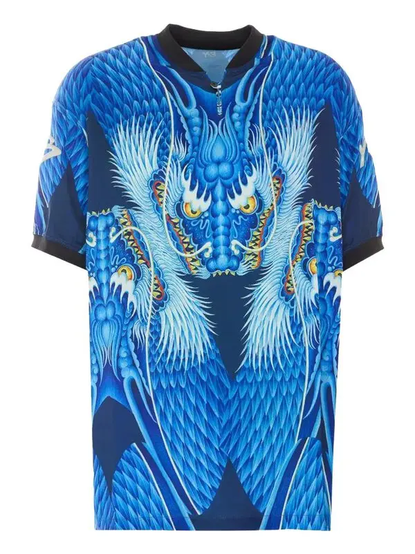 Y3 Satin Graphic Jersey - Blue