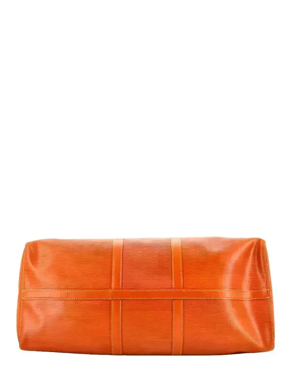 LOUIS VUITTON Keepall Bag Epi Leather Travel Bag - Brown