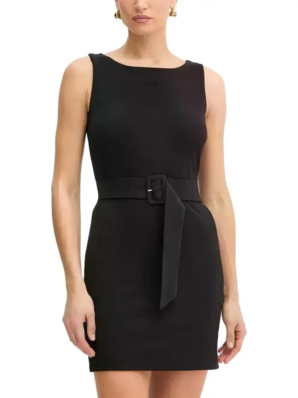 SILVIAN HEACH Belted Sleeveless Dress - Black