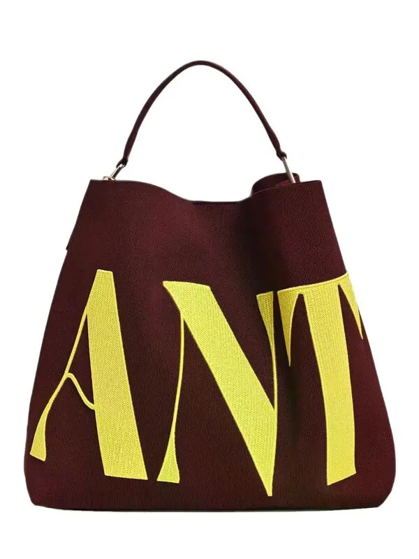 Essentiel Antwerp Karoll Logo-patch Shoulder Bag - Red