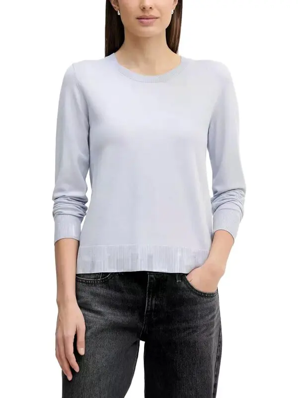 Sisley Long-sleeve Crew-neck Sweater - Blue