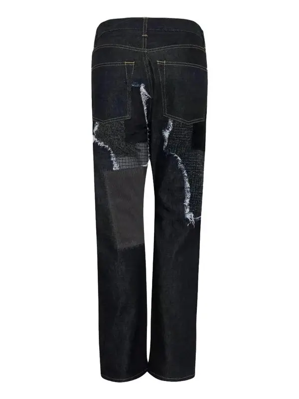 Junya Watanabe Patchwork-design Jeans - Blue