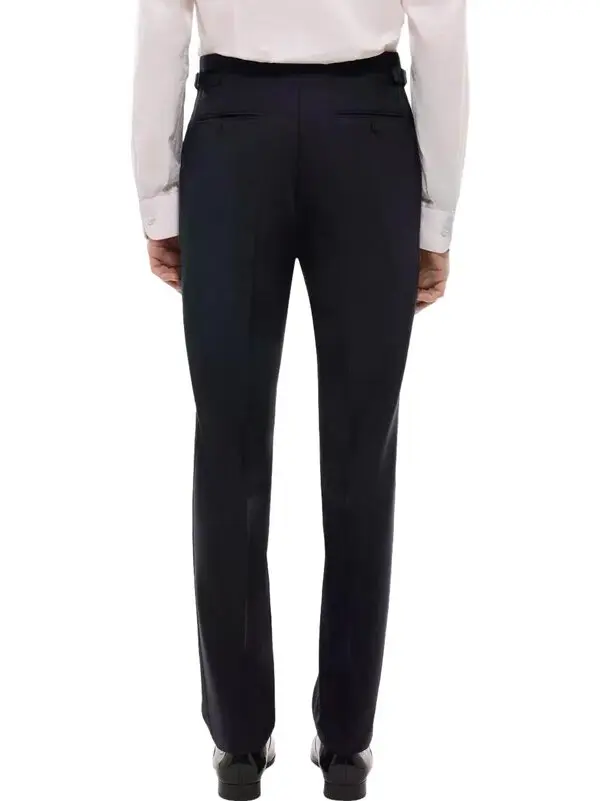 FURSAC Virgin Wool Tuxedo Trousers - Blue