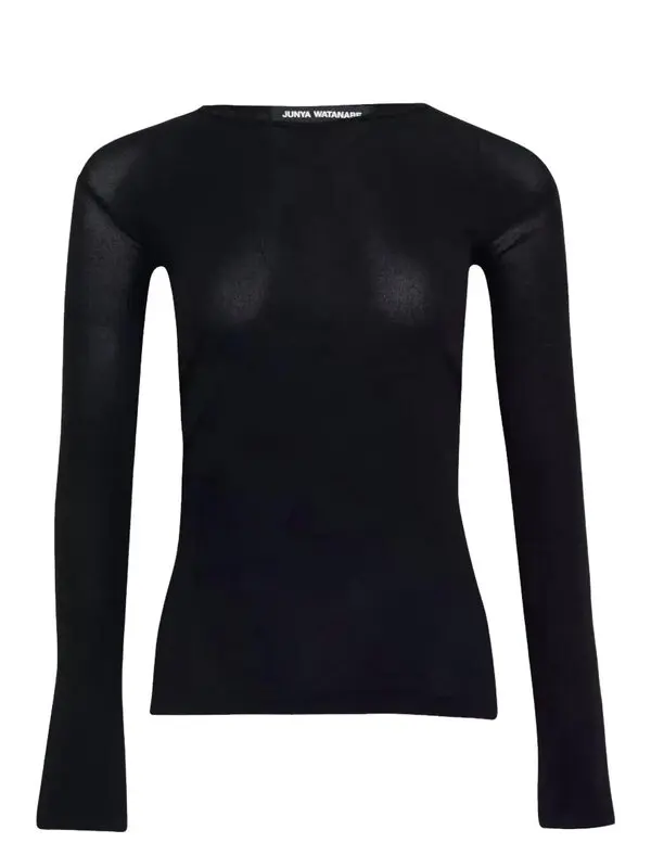 Junya Watanabe Long-sleeve Stretch Top - Black