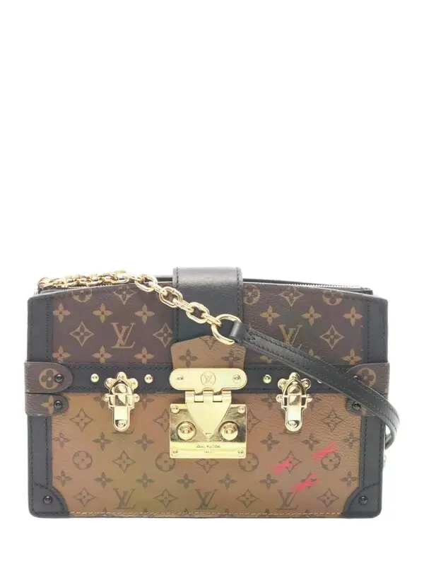LOUIS VUITTON Monogram Reverse Canvas Trunk Clutch Bag - Brown