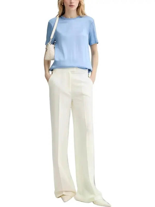 SILVIAN HEACH Resana Crew Neck Short-sleeve Top - Blue