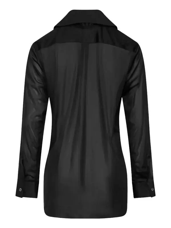 Comme Des Garçons Sheer Blouse - Black