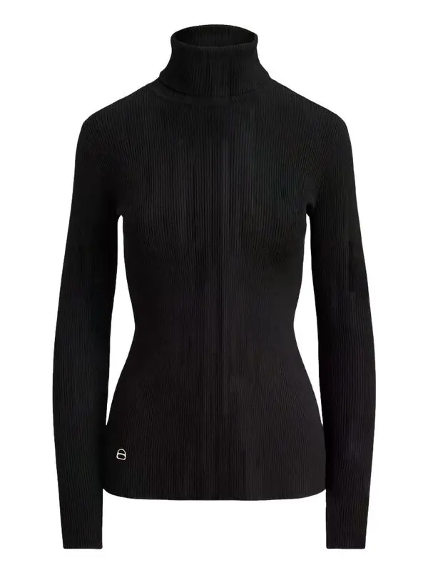 Ralph Lauren Rib-knit Turtleneck Sweater - Black