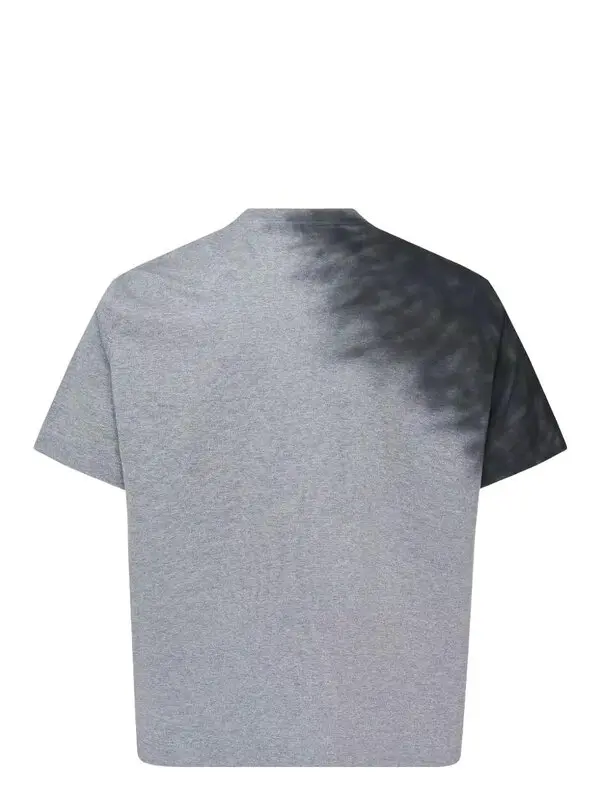 DOUBLET Exhaust Stained Graphic-print T-shirt - Grey