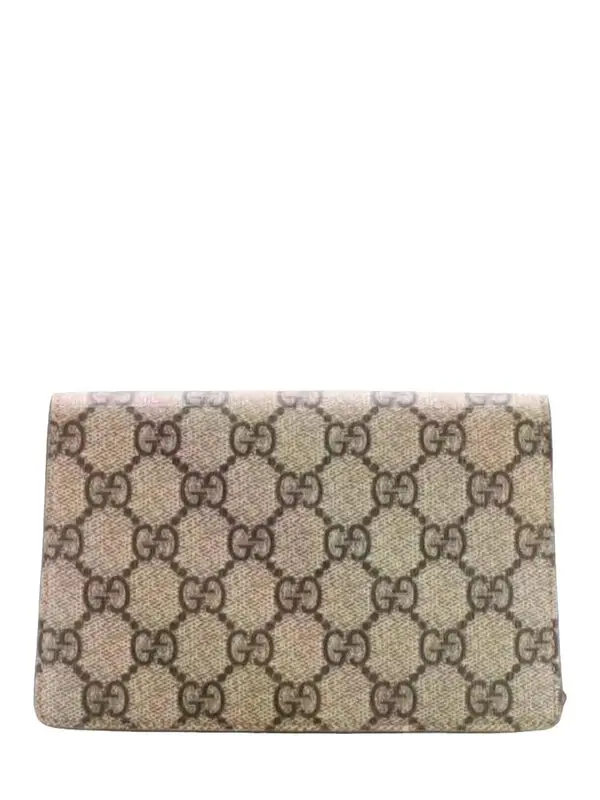 Gucci Dionysus Bag Gg Coated Canvas Super Mini Crossbody Bag - Brown