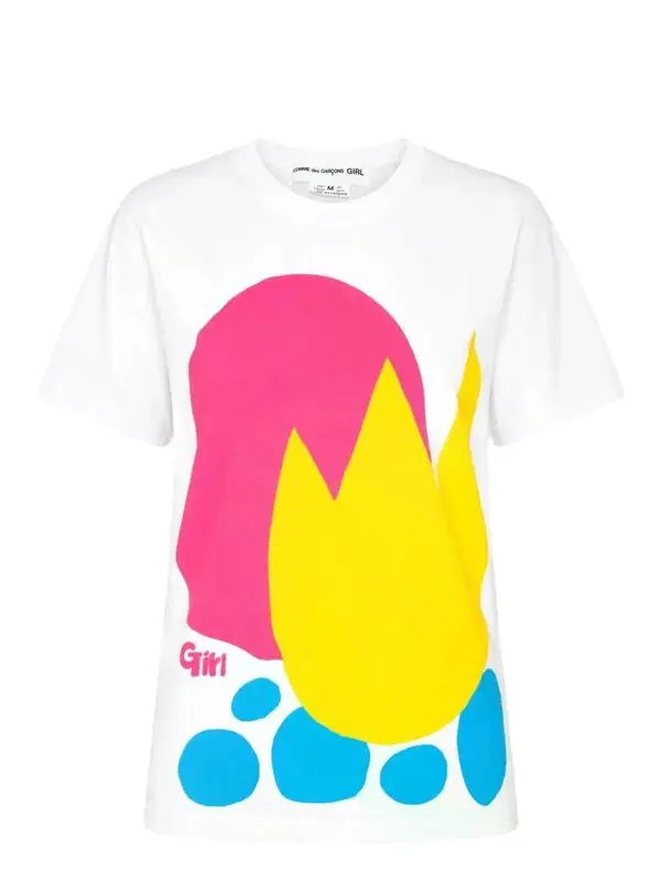 Comme Des Garçons Graphic-print T-shirt - White