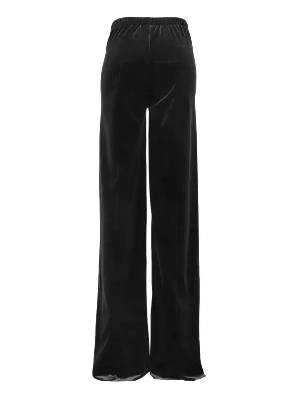 Vetements Velvet Wide-leg Trousers - Black