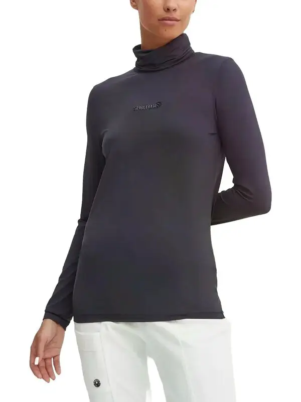 SPORTALM Logo-print High-neck Top - Grey