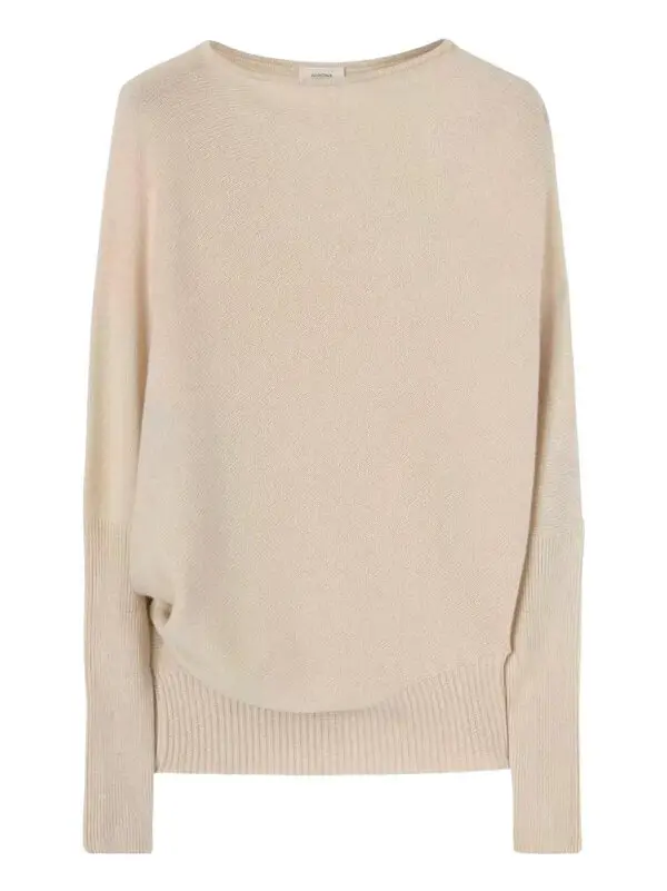 Agnona Asymmetrical Cashmere Sweater - Neutrals