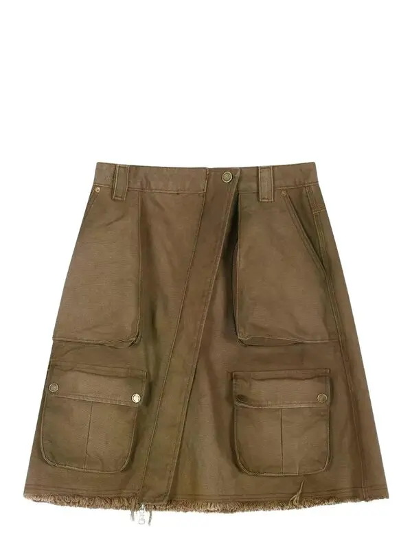 Andersson Bell Cargo-pocket Wrap Skirt - Brown