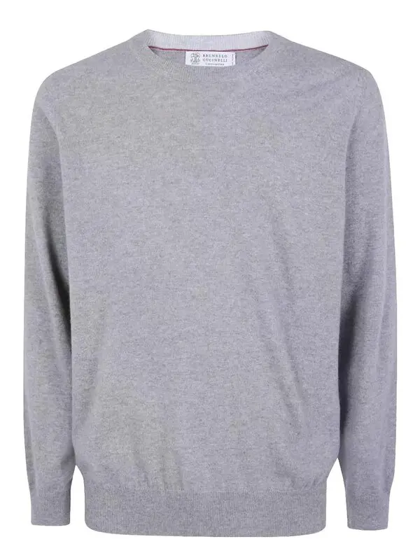 Brunello Cucinelli Cashmere Crew-neck Sweater - Grey