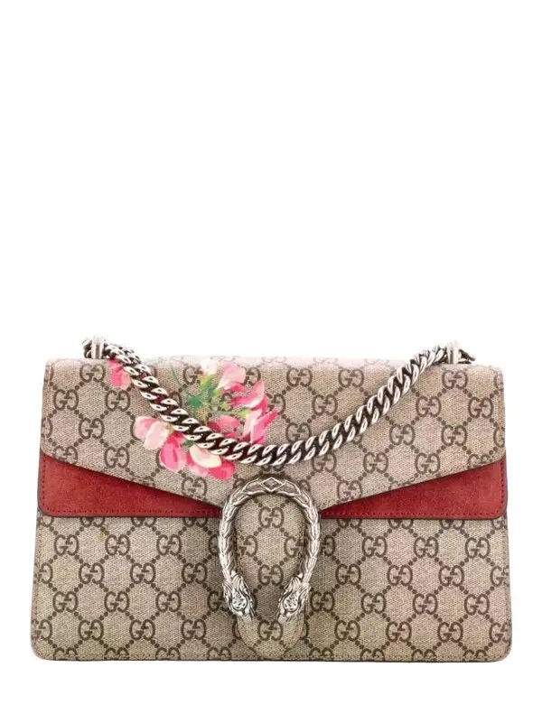 Gucci Dionysus Blooms Print Gg Coated Canvas Shoulder Bag - Multicolour