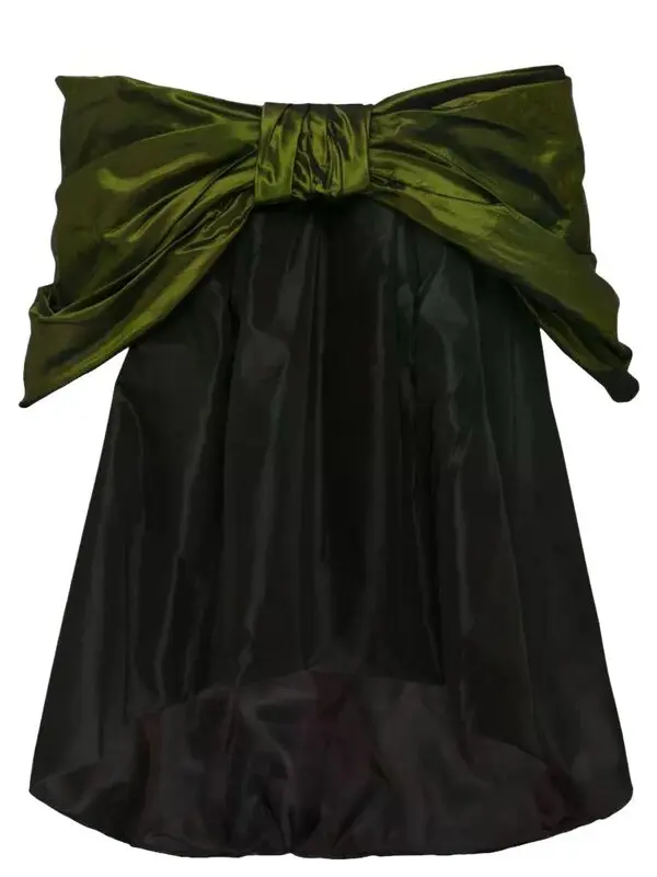 Simone Rocha Gathered Bow Top - Black
