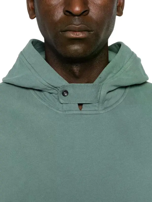 Stone Island Logo-patch Hoodie - Green