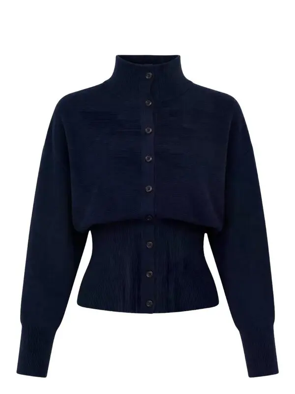 OPEN YY Button-up Cardigan - Blue