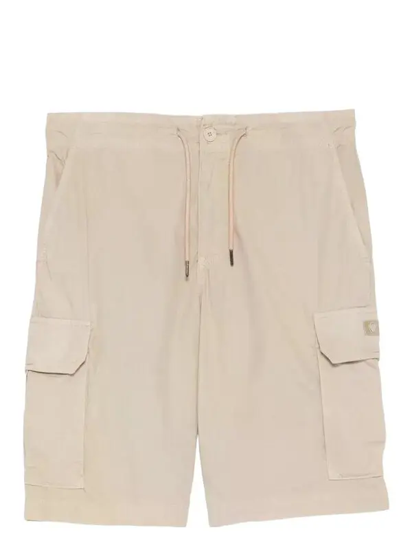 Emporio Armani Logo-patch Shorts - Neutrals