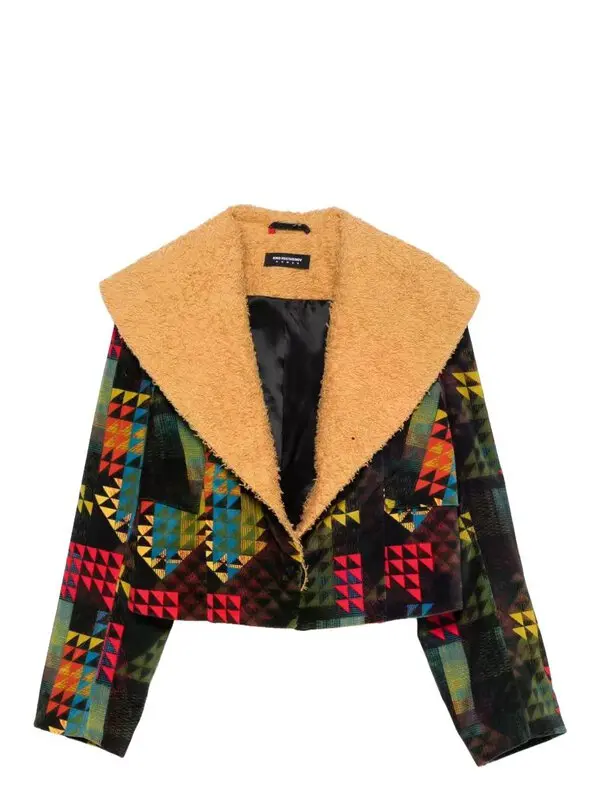KIKO KOSTADINOV Abstract-check Jacket - Black