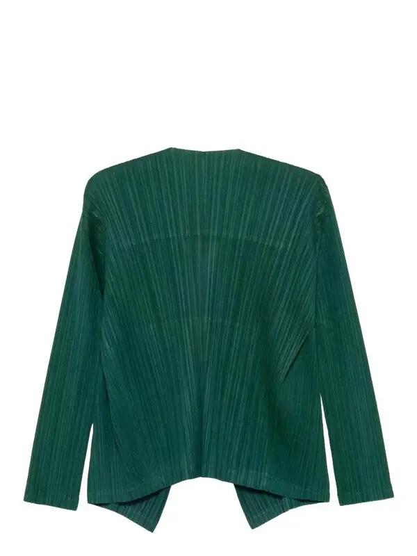 Issey Miyake Pleated Blazer - Green