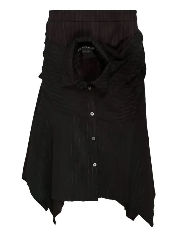 Andersson Bell Sue Asymmetric Mini Skirt - Black