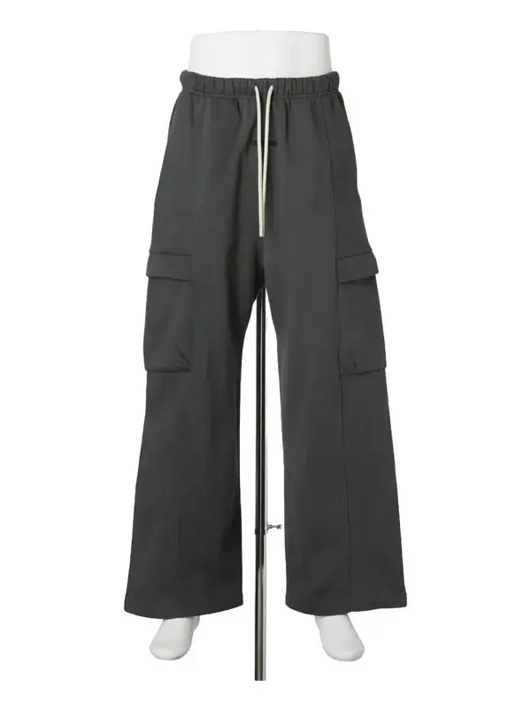 ESSENTIALS Drawstring-waist Track Pants - Grey