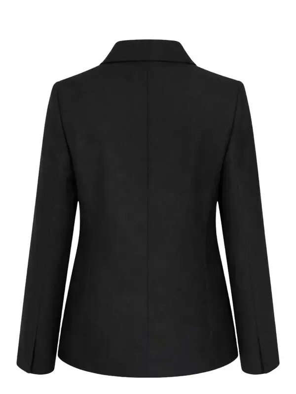 Comme Des Garçons Wool Peter-pan Collar Jacket - Black
