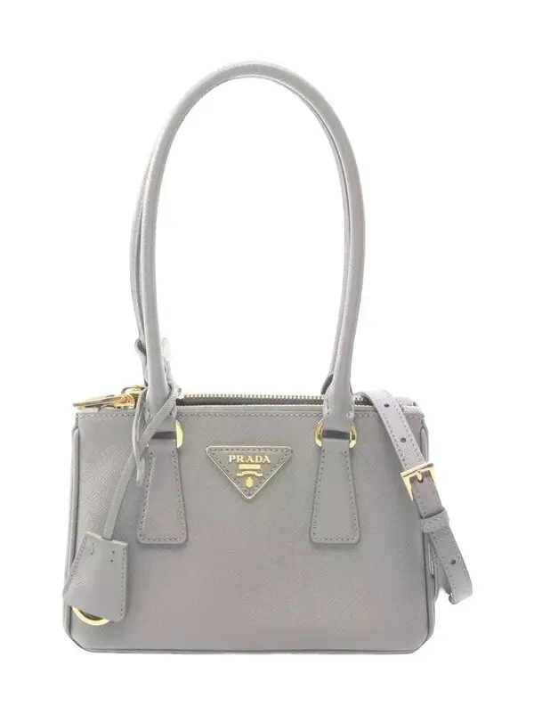 Prada Galleria Saffiano Lux Mini Bag - Grey