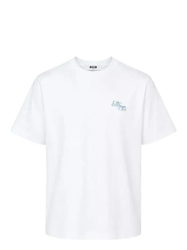 MSGM Logo-print T-shirt - White
