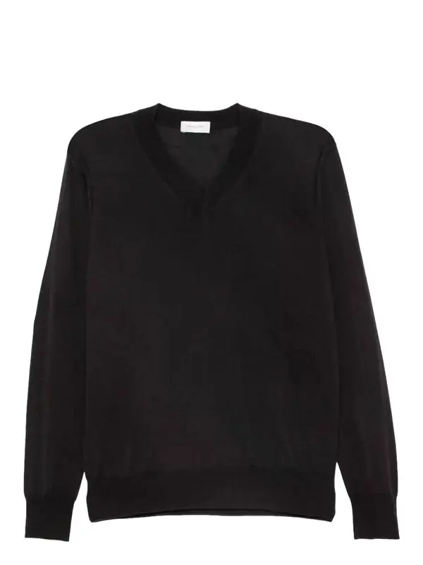 PAOLO PECORA V-neck Sweater - Black