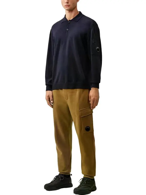 C.P. COMPANY Diagonal Raised Fleece Lens Sweatpants - Neutrals
