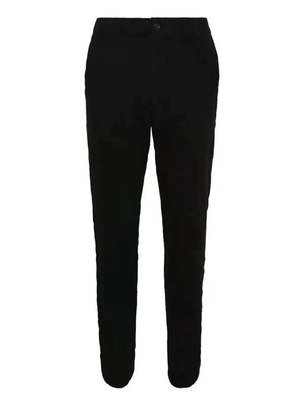 Comme Des Garçons Tweed Straight-leg Trousers - Black