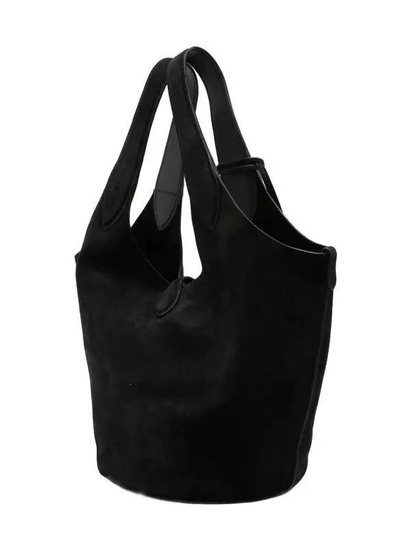 Polo Ralph Lauren Logo-embroidered Suede Tote Bag - Black