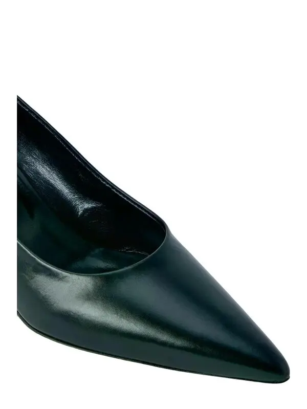 JUDE Blade Pointed-toe Leather Pumps - Black