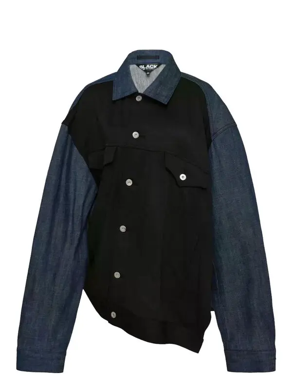 Comme Des Garçons Panelled Asymmetric Jacket - Black