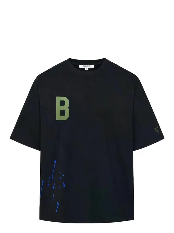 BLACKJACK Logo-print Embroidered T-shirt - Black