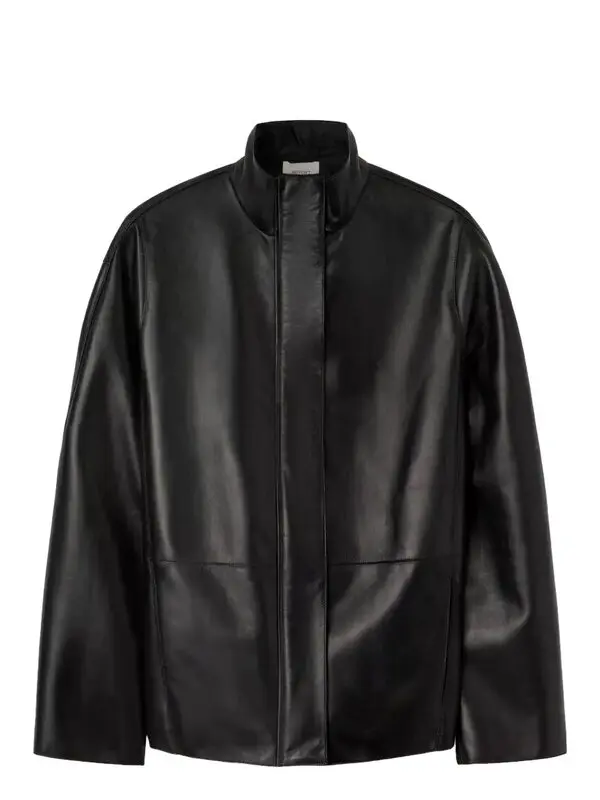 RETORI Cocoon-shaped Lambskin Jacket - Black