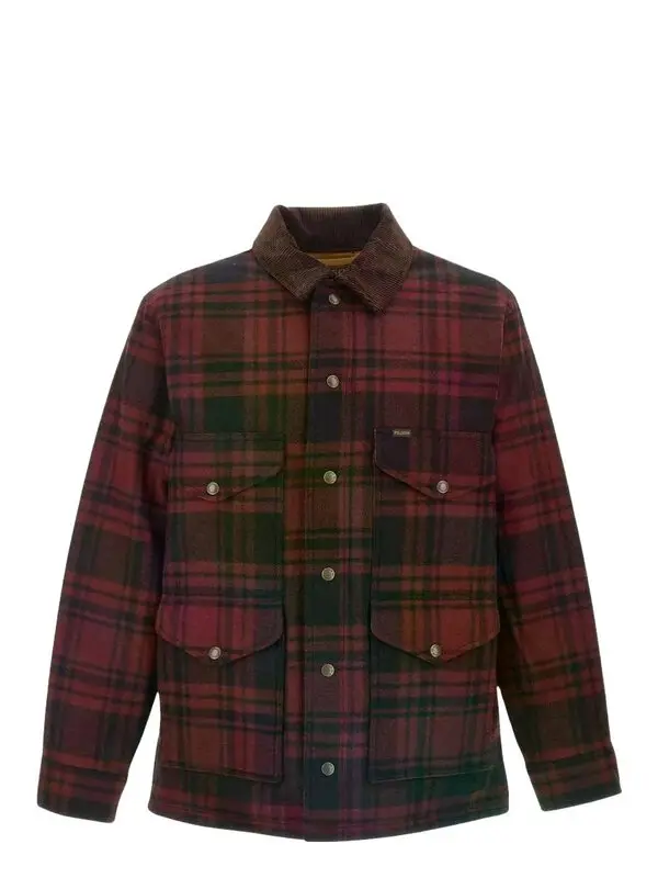 Filson Check-pattern Corduroy-collar Jacket - Red