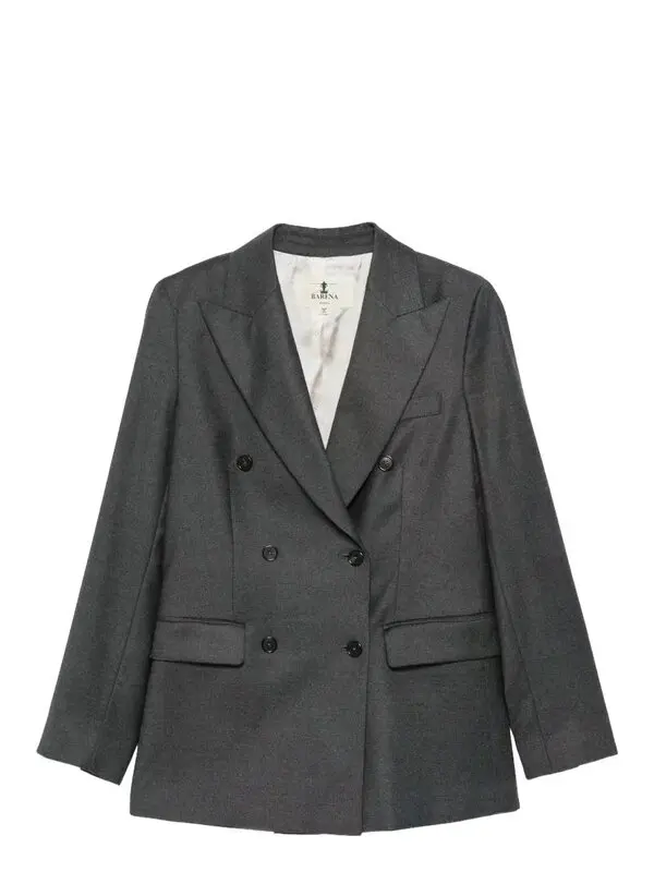 Barena Venezia Double-breasted Peaked-lapel Jacket - Grey