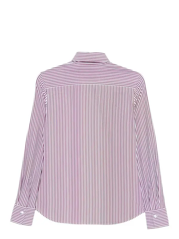 XACUS Vertical-stripe Shirt - Red