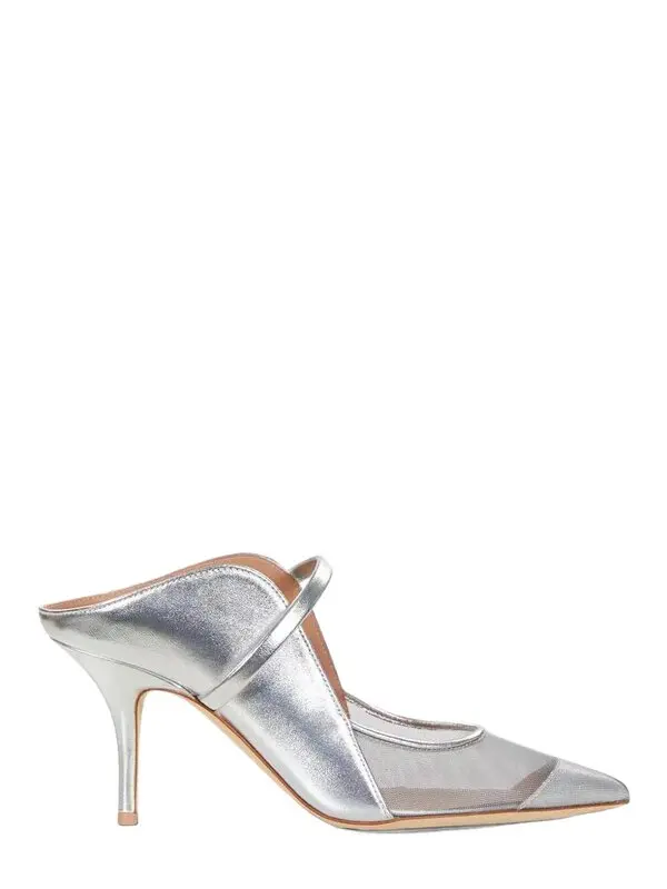 MALONE SOULIERS Maureen Arc Heeled Mules - Silver