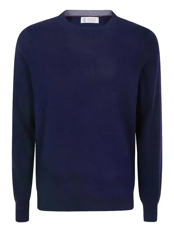 Brunello Cucinelli Cashmere Crew-neck Sweater - Blue